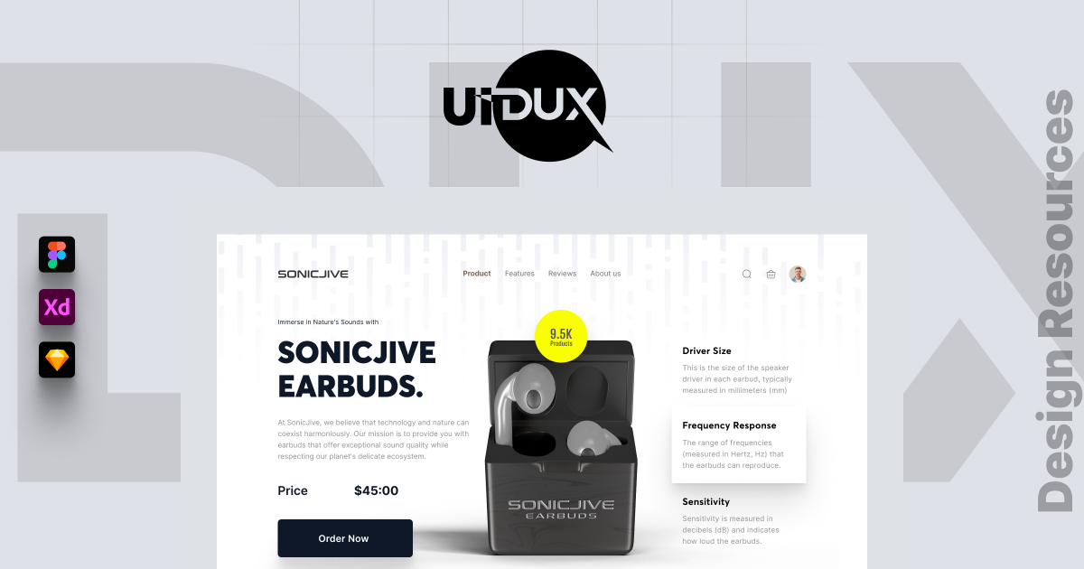 Hero | Adobe XD Resources | UIDux