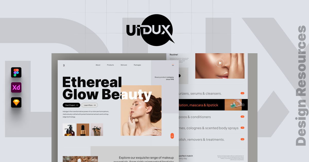 Ethereal Glow Beauty - Minimal Store Design for Cosmetics for Shopify ...