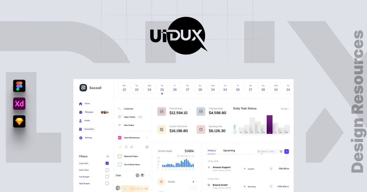 Project Management App Concept | Adobe XD Resources | UIDux